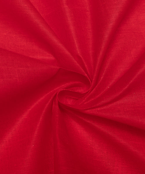 Deep Red Colour Plain Cotton Lining Fabric