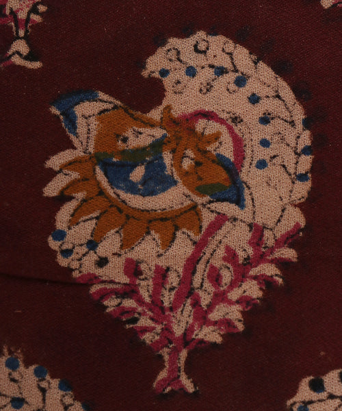 Brown Colour Floral Print Georgette Fabric ( 1 Meter)