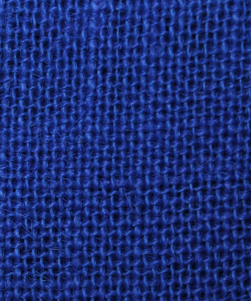 Blue Colour Plain Jute Fabric