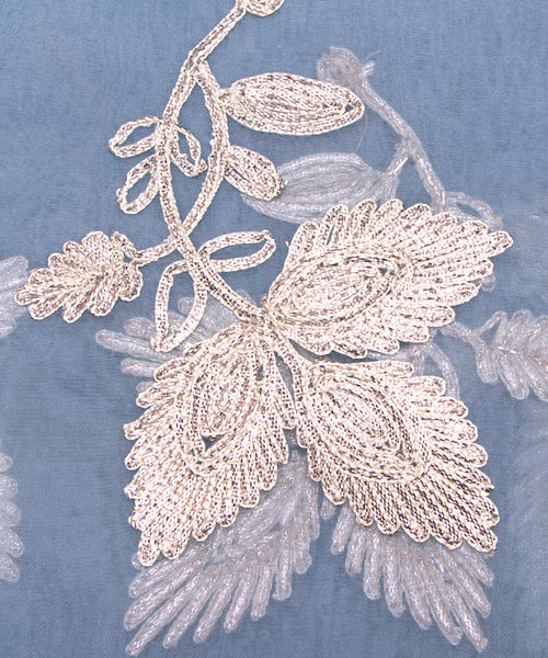 Floral Embroidery Organza Fabric Online