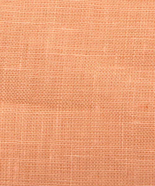 Peach Colour Plain Linen Fabric